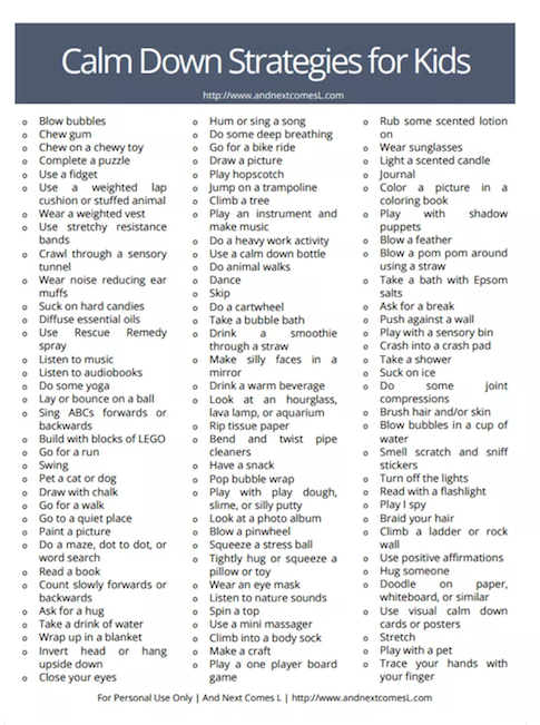 Calm Down Strategies for Kids – BLS Mentor Program