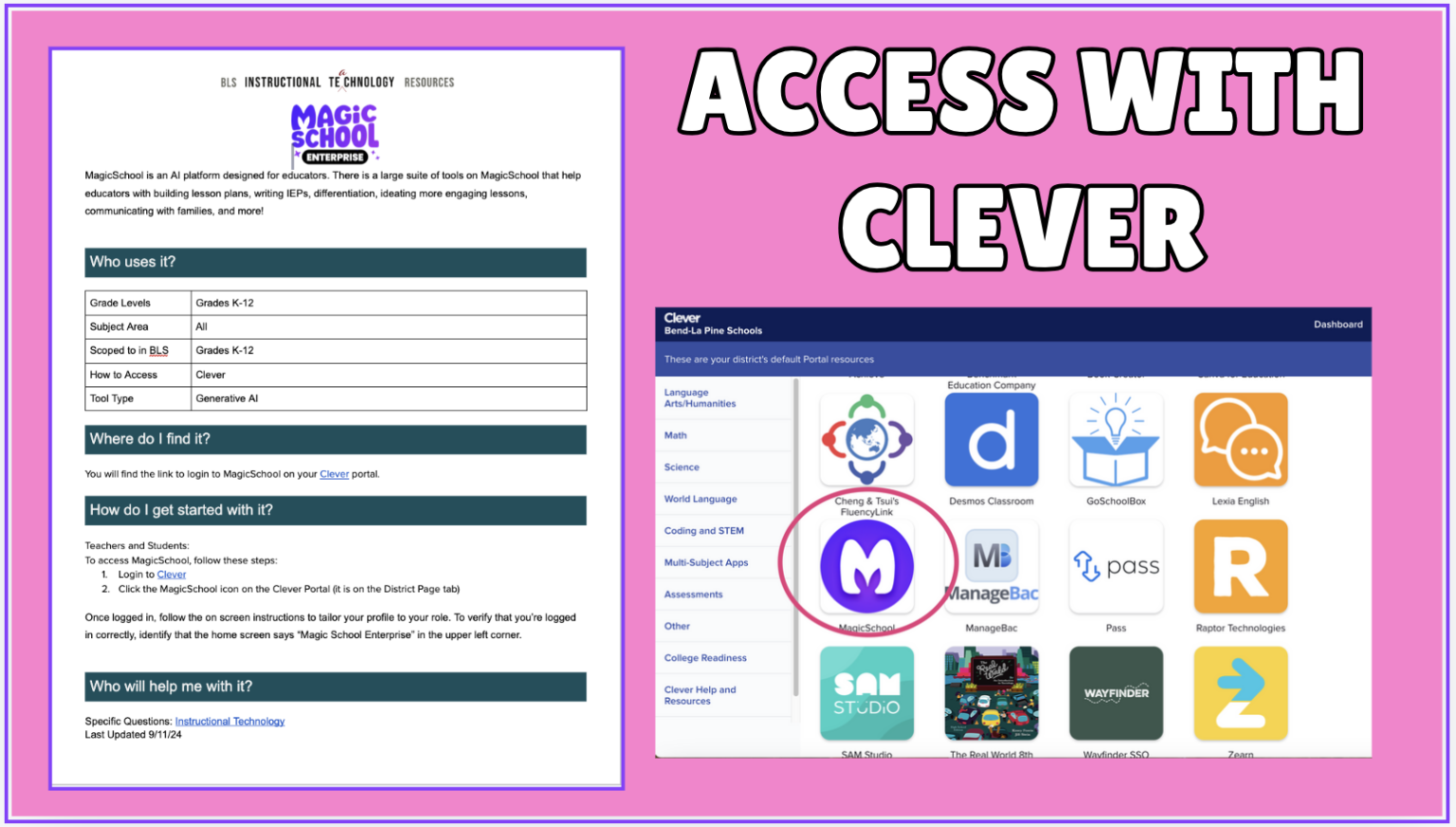 MagicSchool AI – BLS Educational Technology